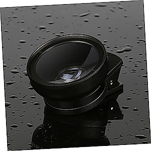 Macro Lens for Mobile Phone Lens Macro Lens for Phone Camera Phone Macro Lens Phone Photography Lens Wide Angle Lens for Phone Smartphone Lens Black Plastic Wide-Angle Lens