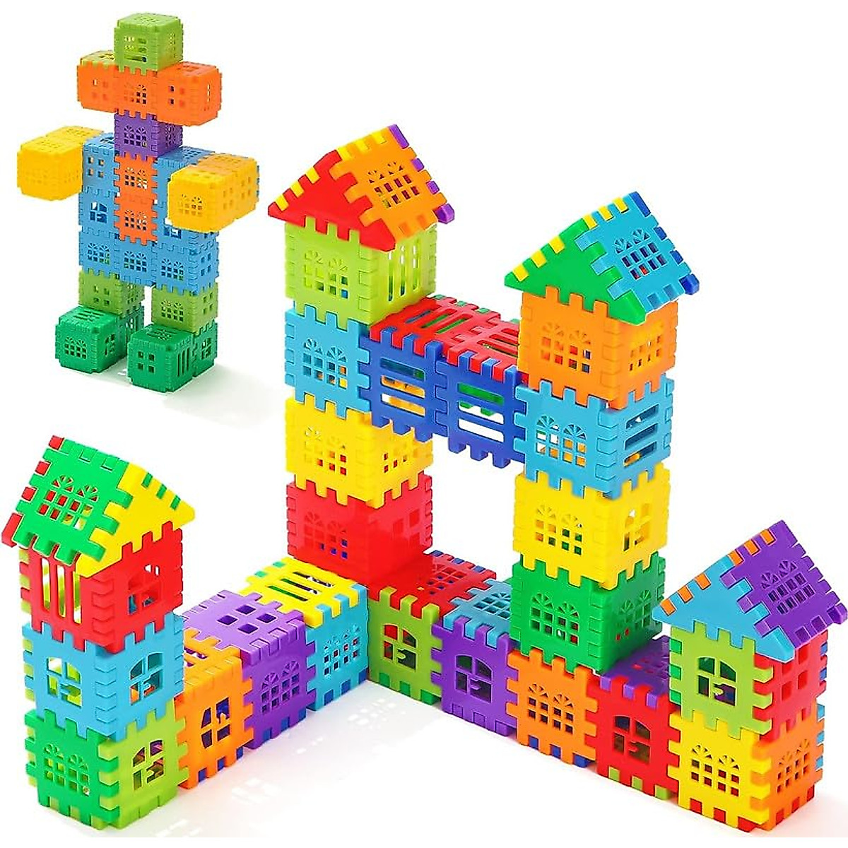 Interlocking Building Blocks Toys for Kids - Toddlers Building Blocks Educational Toys Set 70 PCS-001