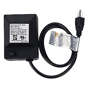 Homend Universal Grill Electric Replacement Rotisserie Motor 120 volt 4 Watt On/Off Switch, Black (Black)