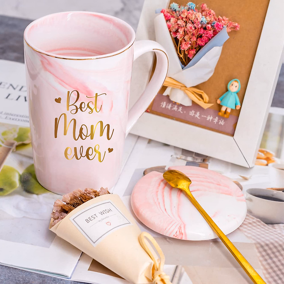 Best Mom Ever Mug Mom Mug Best Mom Ever Gifts Mom Coffee Mug Mom Mugs from Daughter Son Kids Things To Get Your Mom For Christmas, Mothers Day, Birthday Best Mommy Ever Gifts Pink Mug 12oz