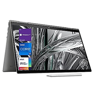 HP 13th Generation Envy 2-in-1 Business Laptop, 15.6” Touchscreen Display, Intel Core i7-1355U Processor, 16GB RAM, 2TB SSD, Wi-Fi 6, Backlit KB, SD Card Reader, Windows 11 Pro, Stylus Pen