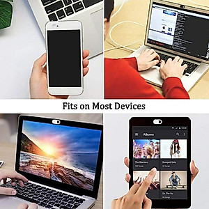 Hai Lan 10pcs Webcam Cover Plastic Camera Cover Slider Privacy Sticker 0.7mm Ultra-Thin Plastic Web Camera Cover for Laptop PC Mobile Tablet Phone