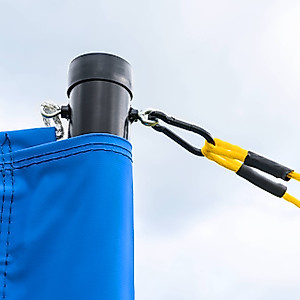 Vermont Portable Volleyball Sets [Beach or Standard] | Volleyball Training Equipment - Volleyball Posts, FIVB Nets, Guy Ropes & Carry Bag | Volleyball Net Outdoor (Pro Set)