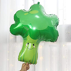 GIHOO 8pcs Fruit & Vegetable Aluminum foil Balloons for Party Decoration Fruit Birthday Aluminum Foil Helium Balloon for Summer Party Wedding Birthday Baby Shower Party Supplies