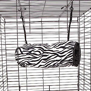 Ware Manufacturing Crinkle Hang-N-Tunnel Sleeper for Small Animals - Colors May Vary, 17 Inches