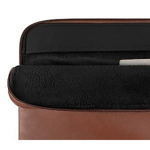 Comfyable Tablet Sleeve Compatible for iPad Pro 12.9 inch M2 2022 M1 2021 2020 with Smart/Magic Keyboard with Pencil Holder - PU Leather Bag Waterproof Slim Protective Cover Case - Brown