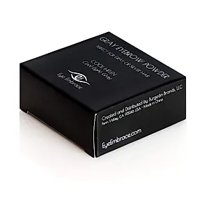Eye Embrace Cool Helen: Light Gray Eyebrow Powder/Hair Powder/Root Cover – Waterproof, Cruelty-Free