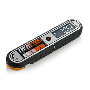 Gourmia GTH9150 Commercial Grade Contact & Non Contact Thermometer Dual Meat Thermometer with Digital Thermocouple & Infrared Readings Dust and Splash Proof