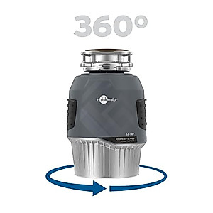 InSinkErator EVOLUTION 1HP 1 HP, Advanced Series Continuous Feed Food Waste Garbage Disposal, Gray