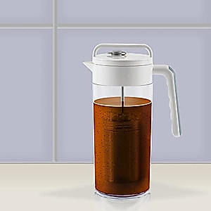 Tomiba Cold Brew Coffee Maker 1 Quart 100% BPA FREE Tritan Iced Coffee Maker Cold Brew Pitcher Leak-Proof Newest Patented