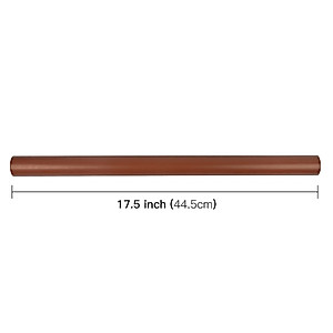 RUSPEPA Chocolate Brown Wrapping Paper Solid Color - Mini Roll - for Christmas, Wedding, Birthday, Shower, Congrats, and Holiday - 17.5 Inches X 32.8 Feet