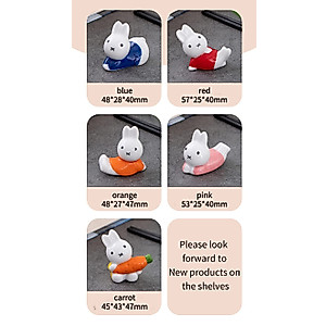 AEOLK Cute rabbit chopstick holder creative pottery decoration cute fashion gift home office desktop decoration car accessories kitchen supplies 5 pieces suitable for restaurant izakayaHoliday gifts,