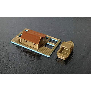 Outland Models Train Railway Layout Fishing Village Seawater Ponds N Scale 1:160