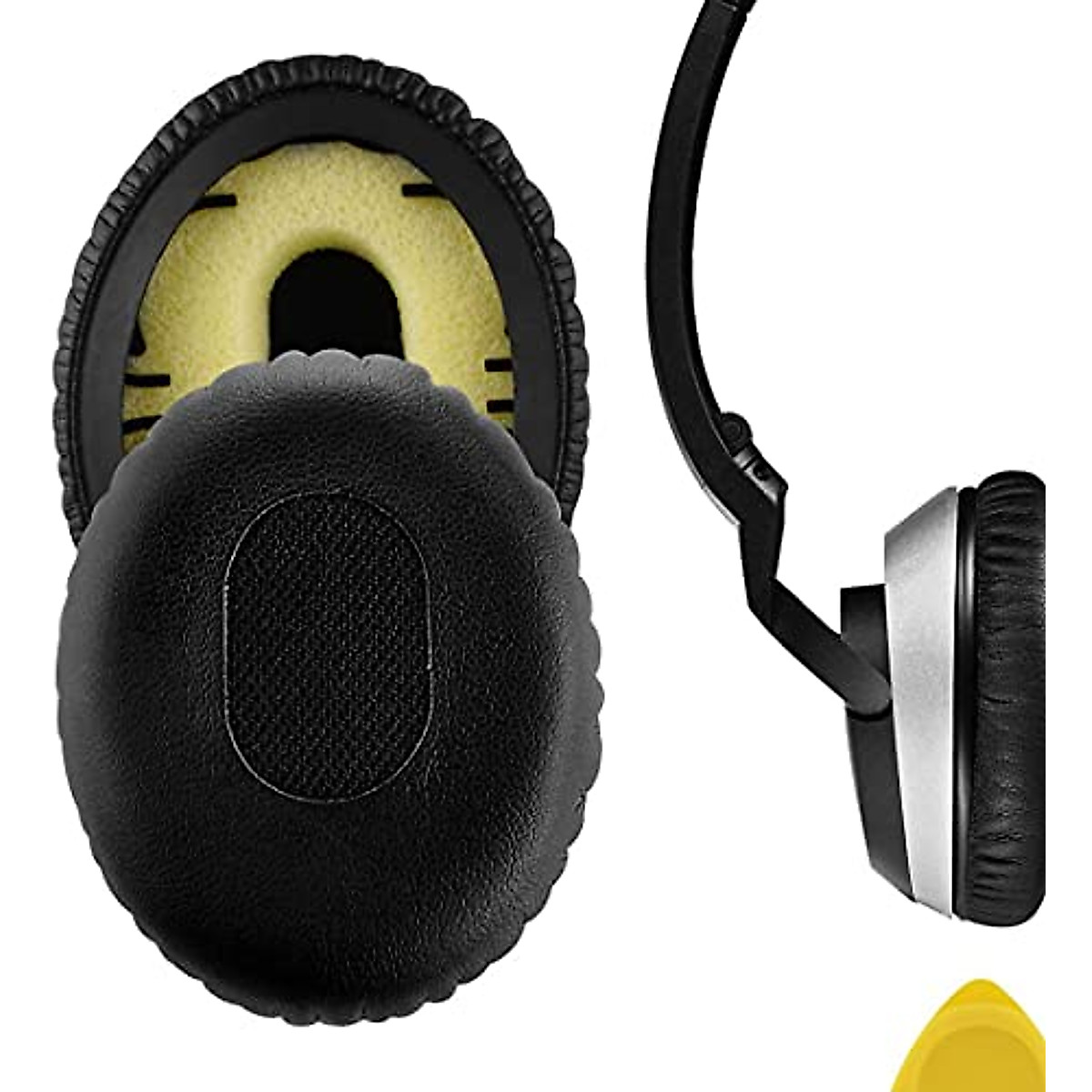 CRUVURBI Replacement Earpads Ear Cushions for Bose Quiet Comfort 3 QC3 OE OE1 ON Ear Headphones Ear Cover Sponge Sleeve