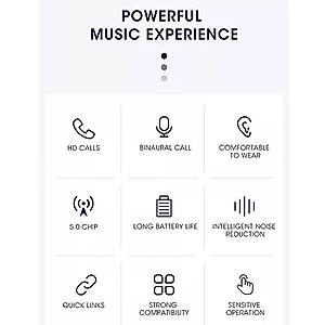 AD Pro3 Earpods Wireless Airdots Bluetooth 5.3 Multi-Function Touch Earbuds Microphone Auto Pairing Earphone Battery Display Charging Headset Voice Assistant Deep Bass Stereo Sound (Black)