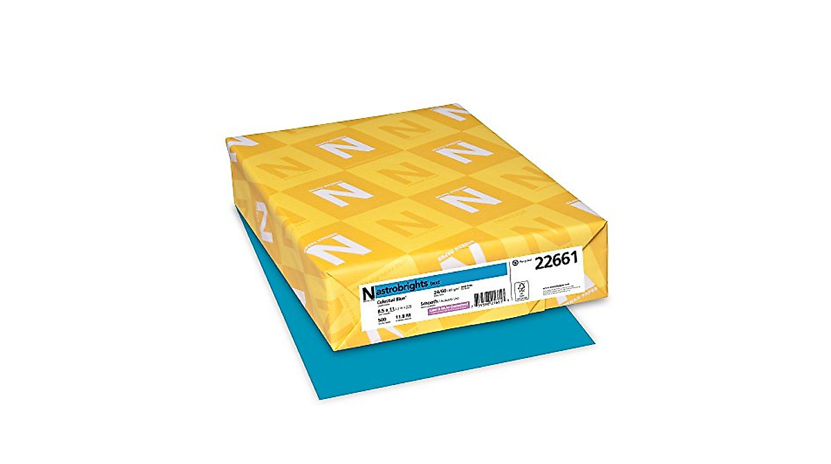 Astrobrights Celestial Blue Paper - 24 Lb, 500 Sheets