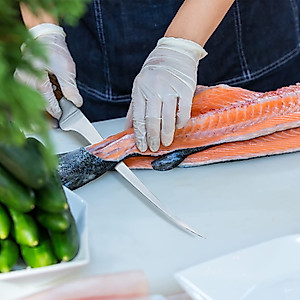 Filet Knife For Fish (7CR17MOV) - (7 inch) Stylish Fillet Knife For Family - Fillet Knife For Meat - Reliable Fishing Knives for Indoor Outdoor - Best Fillet Knife wooden handle- Fish Knife Filleting