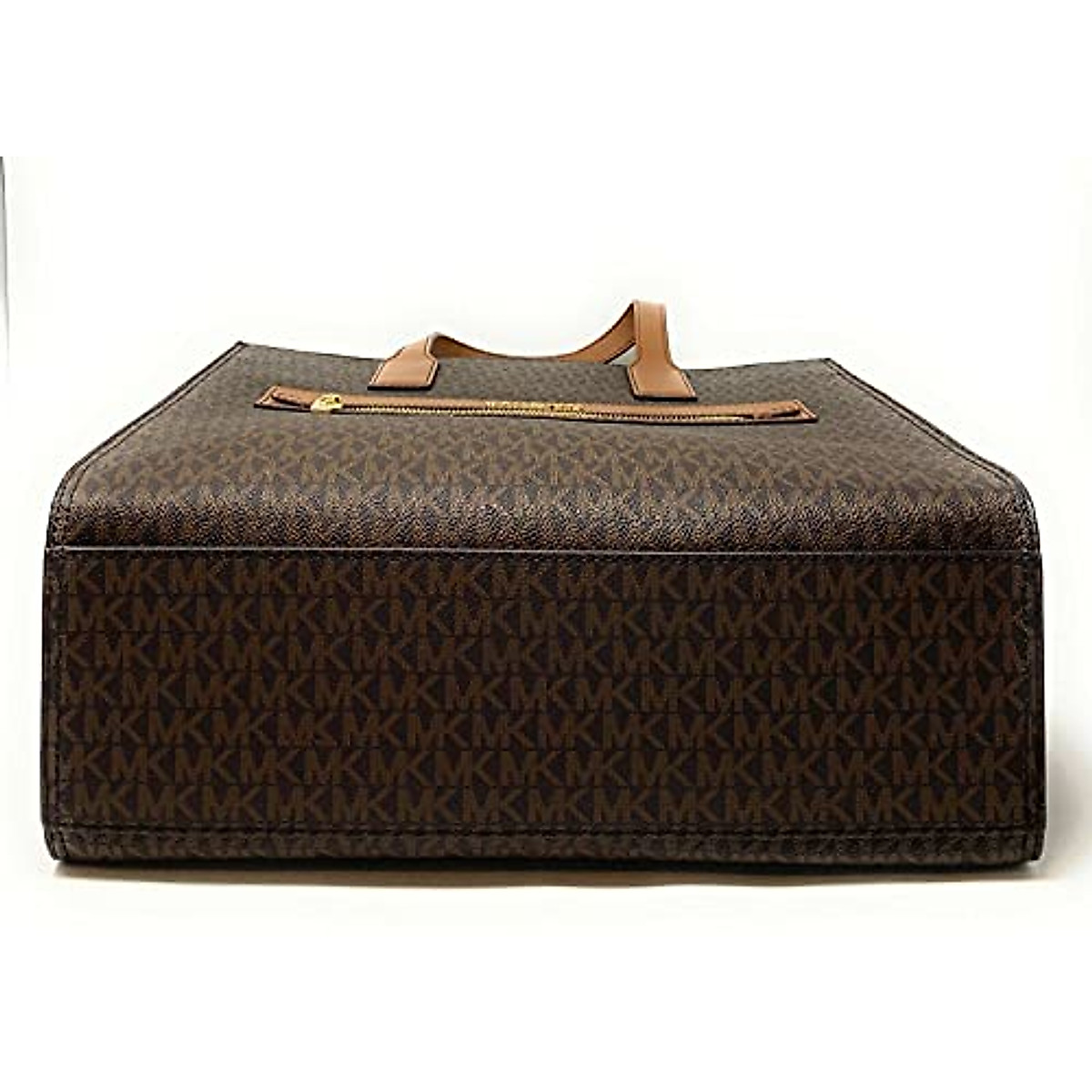 Michael Kors KENLY LARGTE TOTE SHOULDER BAG SATCHEL (Brown PVC)