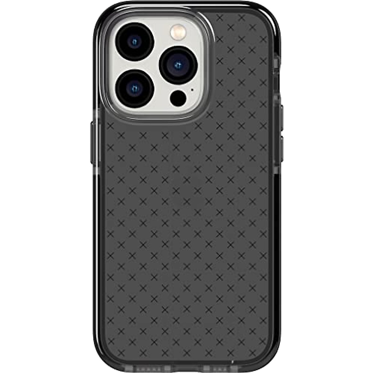 Tech21 iPhone 14 Pro Evo Check – Shock-Absorbing & Slim Protective Phone Case with 16ft FlexShock Multi-Drop Protection & Extra Buttons