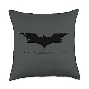 Batman The Dark Knight Cracked Bat Logo Throw Pillow, 18x18, Multicolor