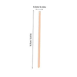 NUOBESTY 1 Set Power Generation Materials an Fittings Copper Electrode Strip Experiment Supplies Copper Plate Electrode Strip for Experiment Copper Strips DIY Fruit Battery Materials Zinc