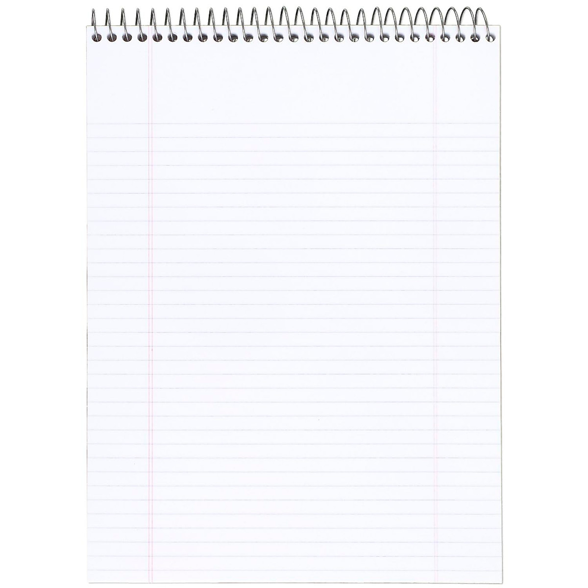 Mead Cambridge , Top Wirebound Spiral Notebook, College Ruled Memo NotePad, Stiff Back, Durable Cover Business Journal, 8-1/2" x 11", 70 Double-Sided Sheets, Navy (59882), White