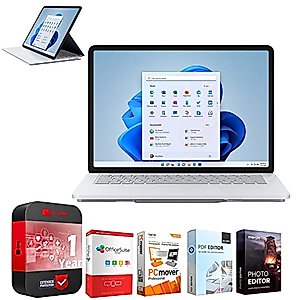 Microsoft A1Y-00001 14.4" Touchscreen Surface Laptop Studio Intel Core i7 16GB Memory 512GB SSD Bundle with Elite Suite 18 Software + 1 YR CPS Enhanced Protection Pack