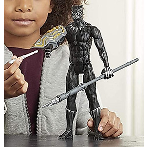 HASBROSERIES Titan Hero Series Black Panther 12 Inch Action Figure with Blast Gear