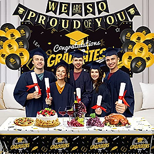 Graduation Decorations 2021 Graduation Party Supplies Graduation Banner Congratulations Grad Backdrop Congrats Photo Banner,"2021" Aluminum Film Balloons and Graduation Balloons for Graduation Decor