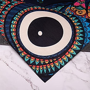 Native American Area Rug and 4 Pcs Non Slip Rug Tape for Floors Tiles Combo, Southwest Area Rugs, Southwest Design Rug, Geometric South West Pattern, c127 Modern Rug Home Décor, 5x8 ft