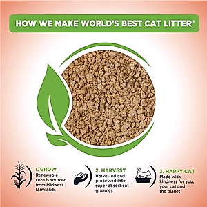 WORLD'S BEST CAT LITTER Multiple Cat Unscented 15 Pounds