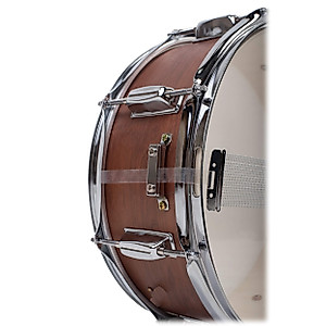 GRIFFIN Snare Drum | Poplar Wood Shell 14" x 5.5" with Flat Hickory PVC | 8 Metal Tuning Lugs & Snare Strainer Throw Off | Percussion Instrument with Drummers Key, Coated Head | Marching Kit Set