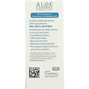 Aloe CADABRA Organic Natural Personal Lubricant, 2.5 OZ