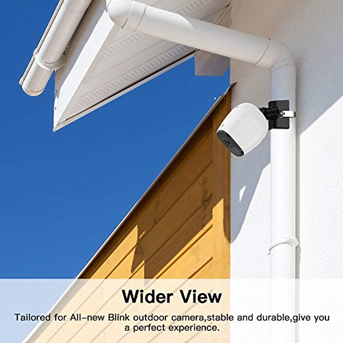 Universal Pole Mounting Bracket for Arlo Pro 2/Arlo Pro 3/4/Arlo Ultra/Arlo Essential/Wyze Cam Outdoor/eufyCam 2,Koroao Outdoor Wall Mount - Stable Multifunctional Winding Installation(1Pack,Black)