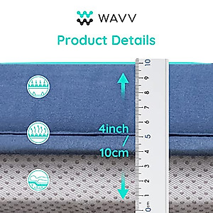 WAVV 4 inch Queen Futon Mattress,Updated Japanese Floor Mattress Thicken Tatami, Foldable Sleeping Roll up Mattress with CertiPUR-US Certified Breathable Cover for Guest, Kids Floor Pad,Camping