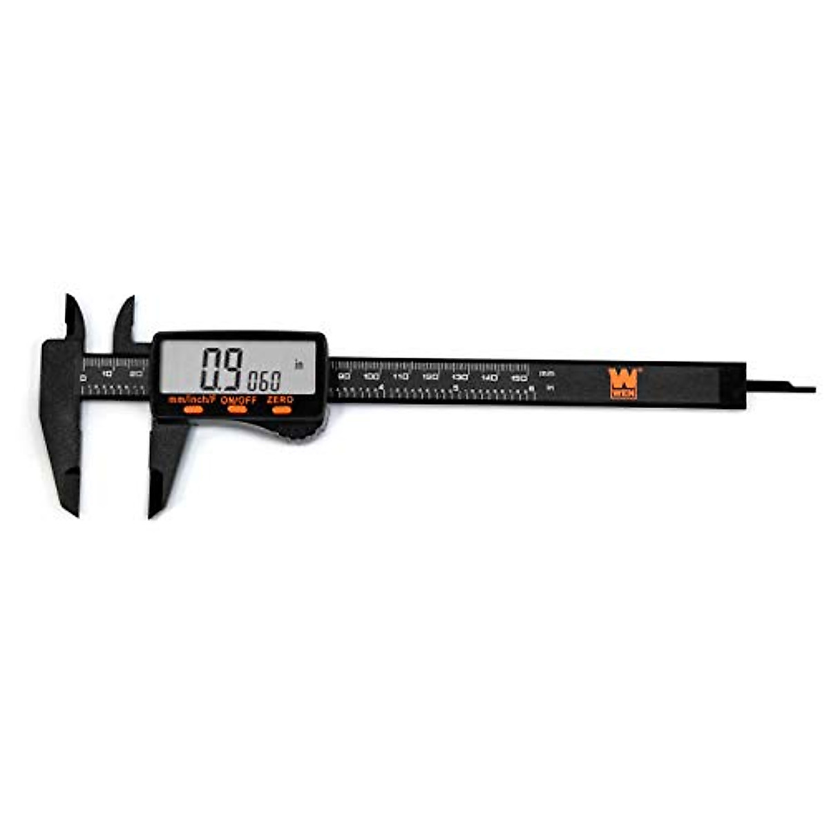 WEN 10761 Electronic 6.1-Inch Digital Caliper with LCD Readout and Storage Case