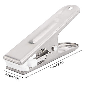 Clothes Clip, 20pcs Stainless Steel Laundry Clips with Heavy Duty Clamp Metal Clothes Pegs for Hanging Laundry Home Kitchen Outdoor Travel Office