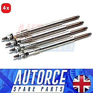 4 Pcs Heater Glow Plugs For DS DS3 Hatchback/Convertible DS4 DS5 DS7 Crossback 1.6, 2.0 BlueHDi, 2.0 Hybrid4 (2015 - Onwards) 1612736680 - AUTORCE