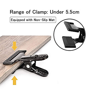 KAGYOKU Backdrop Spring Clamps - 6 Pack of 4 Heavy Duty Clips for Photography Background Stands, Woodworking & Home Improvement Projects