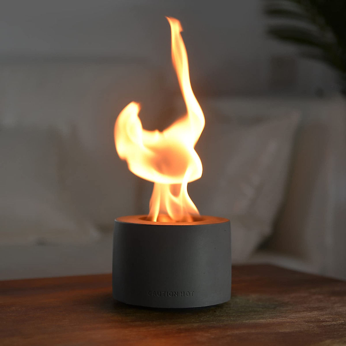 Tabletop Fire Pit,Mini Personal Fireplace,Table top Fireplace,Portable Ethanol Fireplace, Smores Maker,Rubbing Alcohol Concrete Fire Bowl Pot for Indoor and Outdoor use