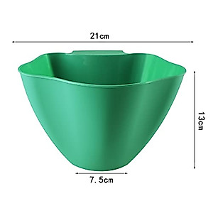 Cute Countertop Compost Bin Hanging Trash Can, Garbage Container for Kitchen/Bedroom/Office/Garage, Cabinet Counter Mounted for Easy Collection of Food Scraps (Dark Green)