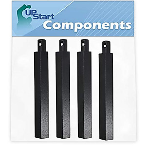 UpStart Components 4-Pack BBQ Gas Grill Tube Burner Replacement Parts for Part Number 26301 - Compatible Barbeque 16" Cast Iron Pipe Burners