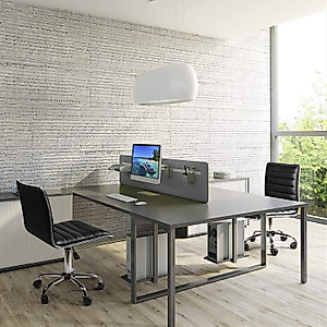 OFIKA Armless Office Desk Chair, Adjustable Task Chair, Low Back Faux Leather Ribbed Swivel Chair, Home Computer Chair Retro with Wheels, Vanity Chair，Black