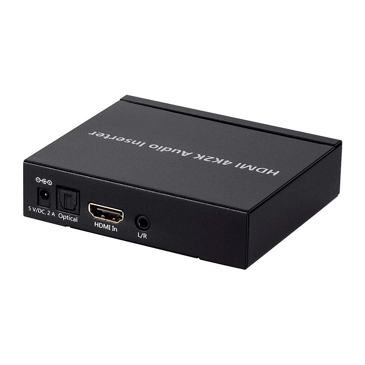 Monoprice 113347 BlackbirdTM 4K Series HDMI Audio Inserter, Black 2.3 x 7 x 9.5