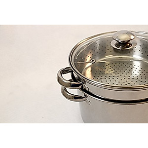 8 QT 4 Piece Stainless Steel Multi-Cooker