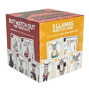 Dueling Llamas | A Simple Family Friendly Card Game | The Perfect Balance Of Strategy And Luck | Party Game For Adults and Kids 2-6 Players | Great for Couple's Date Night