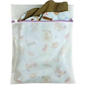 Delicates Laundry Bags 2-Pack - WashGuard Premium Zippered Mesh Wash Bags for Lingerie, Bras, Underwear - Machine Wash Safe - Travel & Storage - Durable Protection - Set Includes 1 Medium & 1 Large