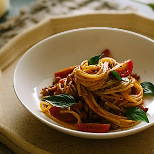 Brew To A Tea BTaT- White Pasta Bowls, Set of 12, Salad Bowls, Pasta Bowl, White Bowls, Pasta Plate, Dinner Bowls, Bowl Plates, Plate Bowls, Soup Bowl, Pasta Dishes, Porcelain Bowl