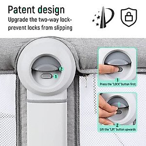 Cowiewie Baby Bassinet 2-1 Beside Sleeper with Wheels & Hanging Toys for Baby Foldable - Handbag can be Stored or Carried Out