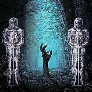 Lidmada Knight Party Balloons, Medieval Castle Decorations Supplies Aluminium Foil Balloons for Medieval Dragon Themed Birthday Party Halloween, Pack of 2